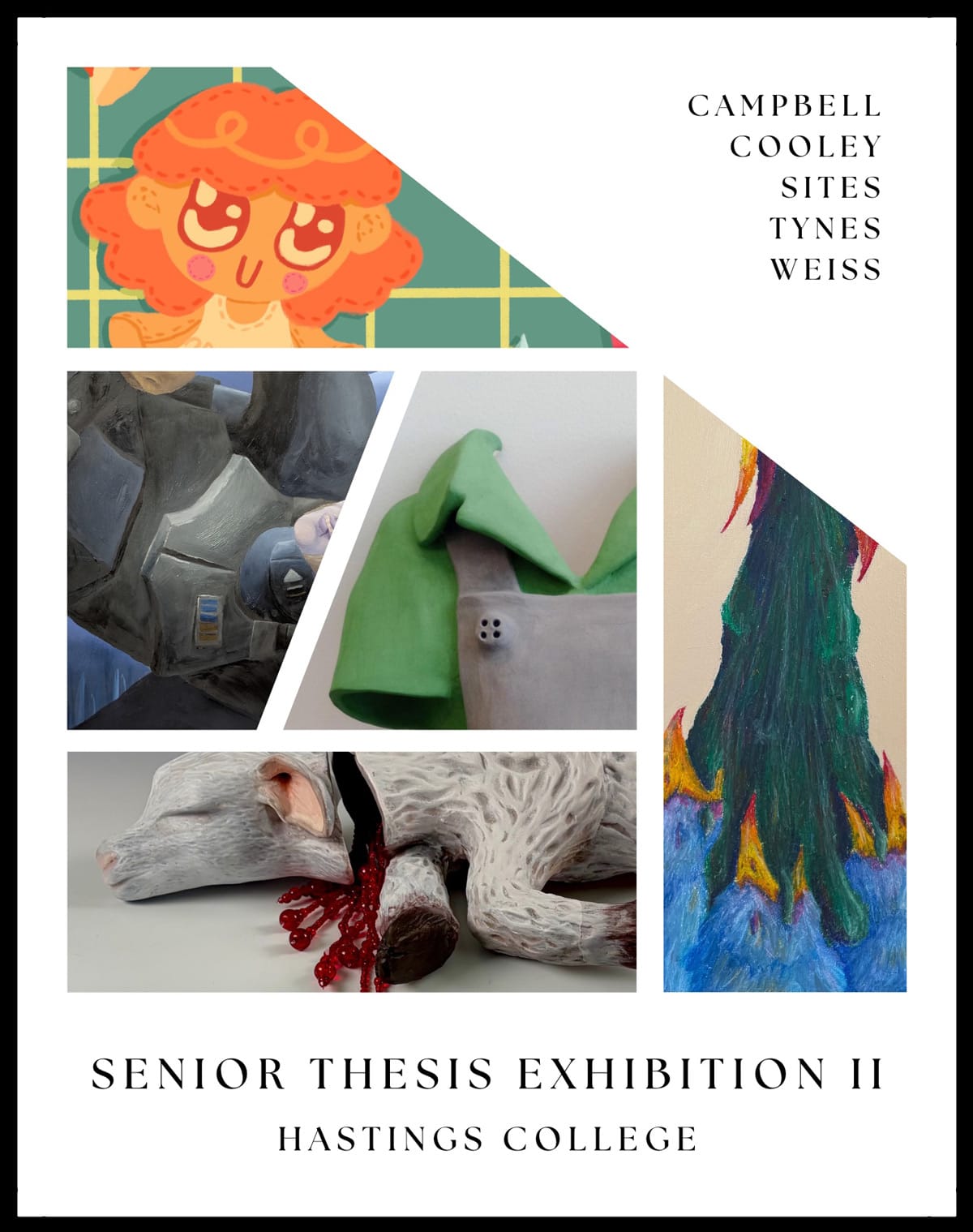 Second senior art thesis exhibition to open April 24 - Hastings College